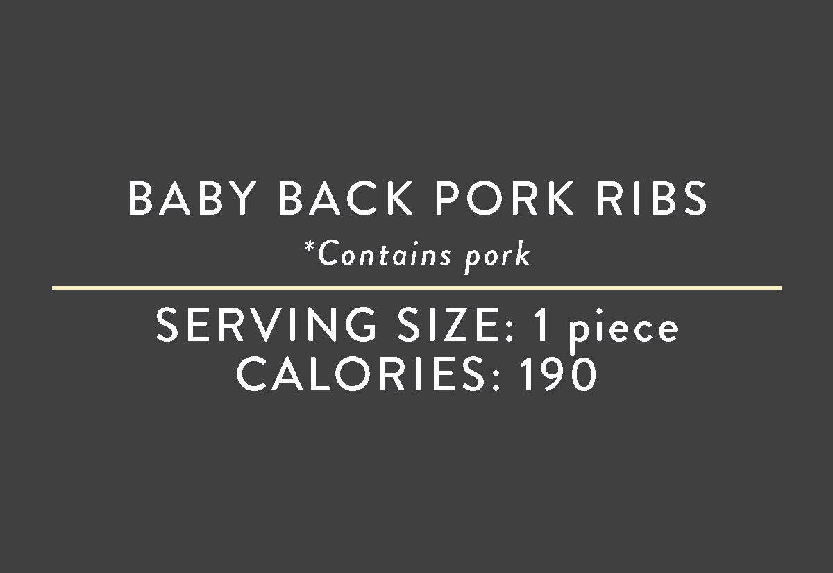 Baby Back Pork Ribs (03/15/17 REV NUT) – Golden Corral FDA Buffet Labels