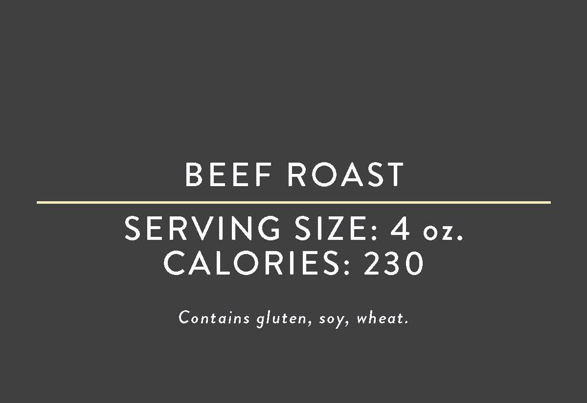Beef Roast (REV NUT) – Golden Corral FDA Buffet Labels