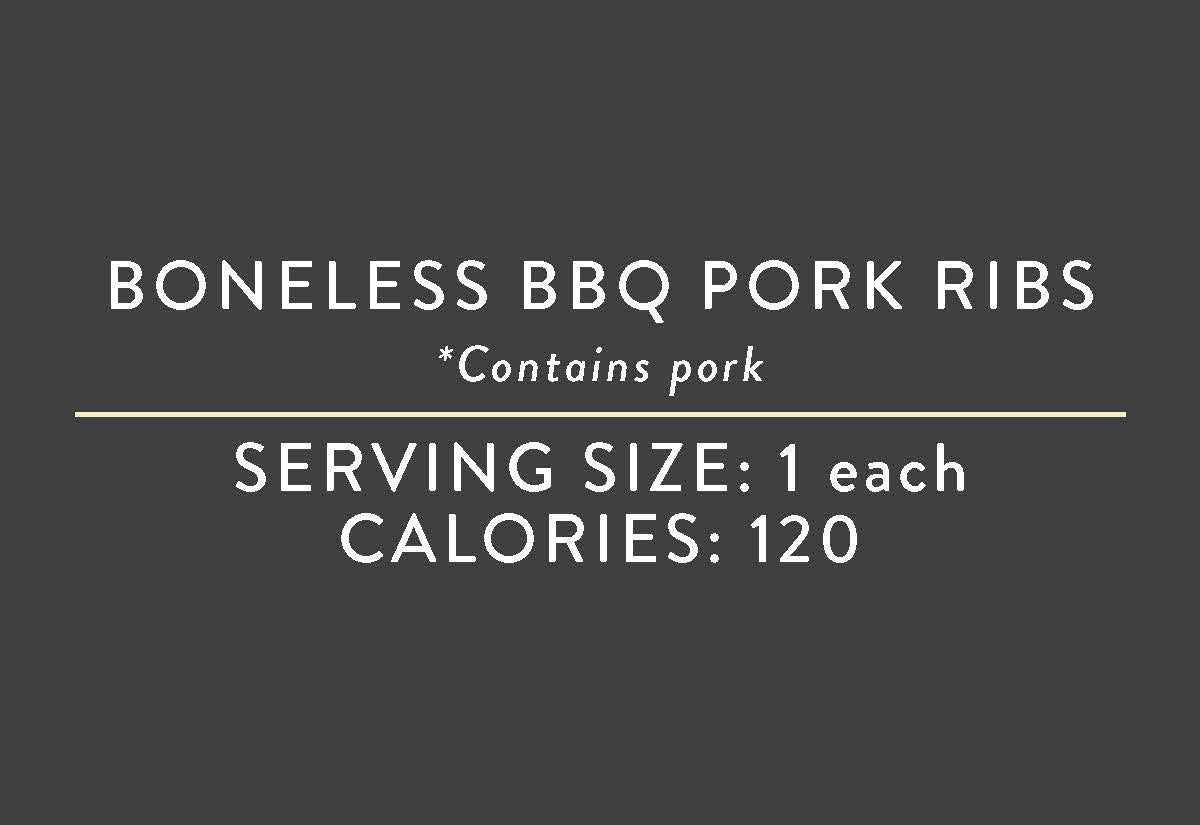 Boneless BBQ Pork Ribs (03/15/17 REV NUT) – Golden Corral FDA Buffet Labels