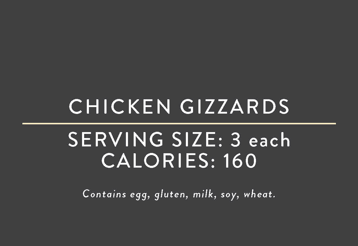 Chicken Gizzards (05/15/17 REV NUT) – Golden Corral FDA Buffet Labels