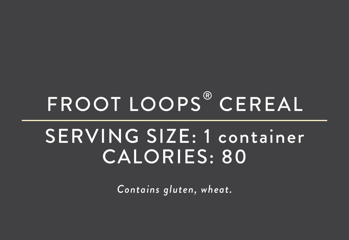 Froot Loops Cereal – Golden Corral FDA Buffet Labels
