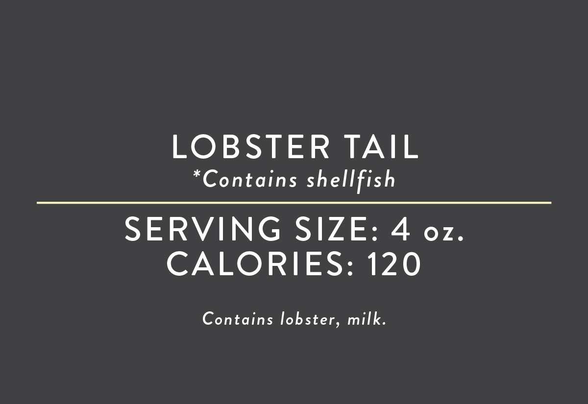 Lobster Tail (1/7/26 REVNUT) – Golden Corral FDA Buffet Labels