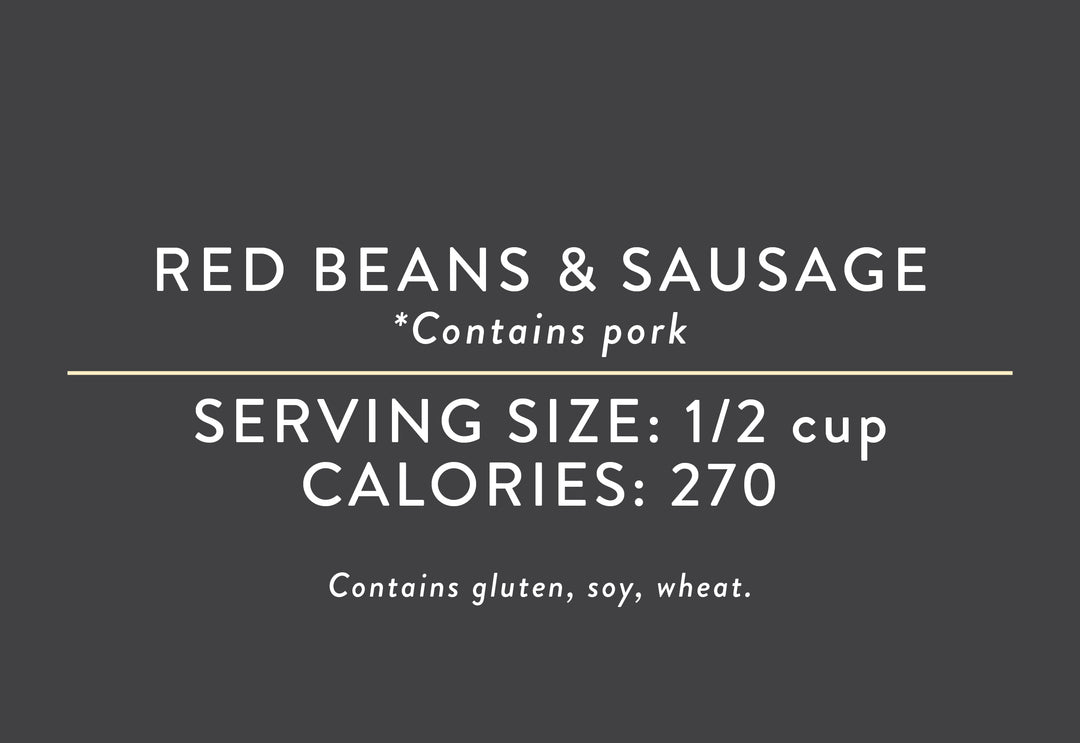 Red Beans and Sausage – Golden Corral FDA Buffet Labels