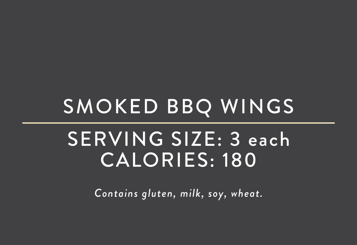 Smoked BBQ Wings – Golden Corral FDA Buffet Labels