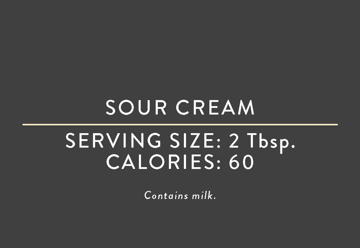 Sour Cream (03/15/17 REV NUT) – Golden Corral FDA Buffet Labels