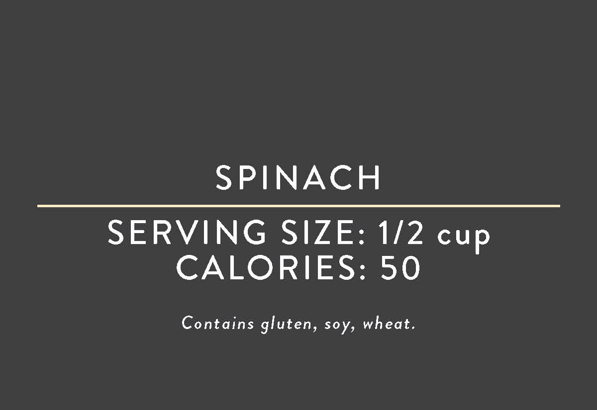 Spinach – Golden Corral FDA Buffet Labels
