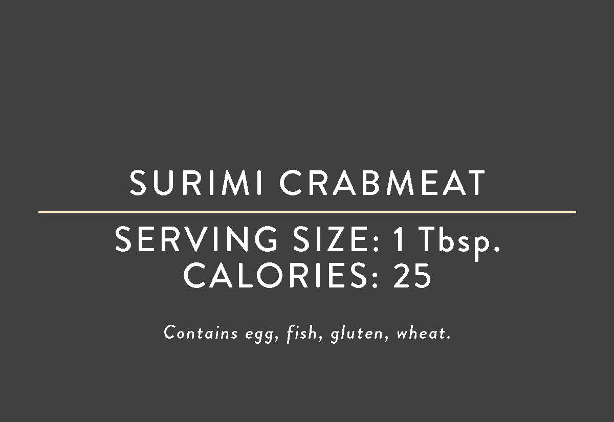 Surimi Crabmeat – Golden Corral FDA Buffet Labels