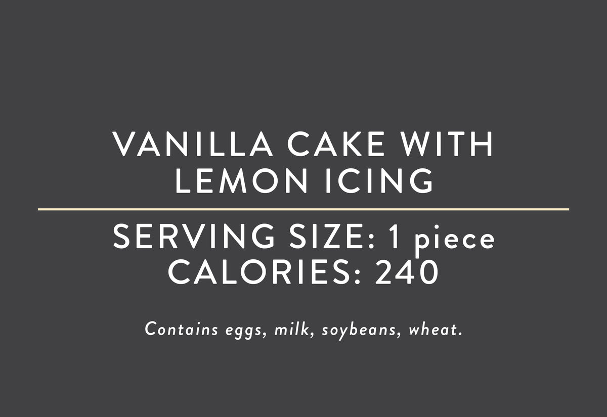 Vanilla Cake with Lemon Icing (12/20/24 REV NUT) – Golden Corral FDA ...