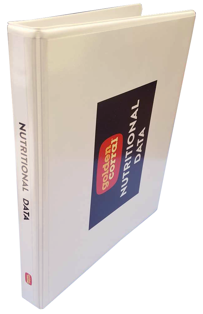 Nutritional Binder – Golden Corral FDA Buffet Labels