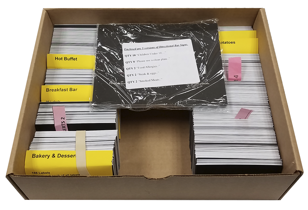 Label Sets/ The Brass Bell Bakery Retail Labels – Golden Corral FDA ...